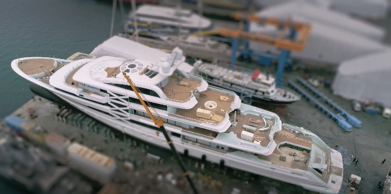 Project X Superyacht touches water for the first time - Nautic Magazine