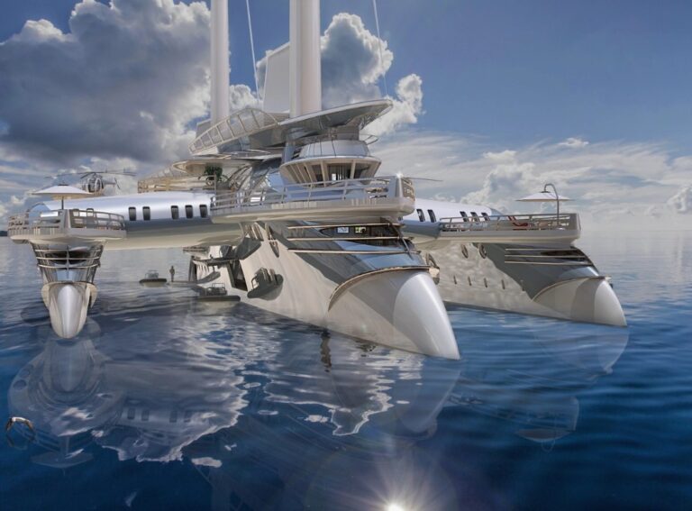 Trident is a 328-Foot trimaran concept that's jam-packed with ...
