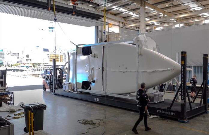 America's Cup: First AC40 arrives in Auckland and undergoes stress ...