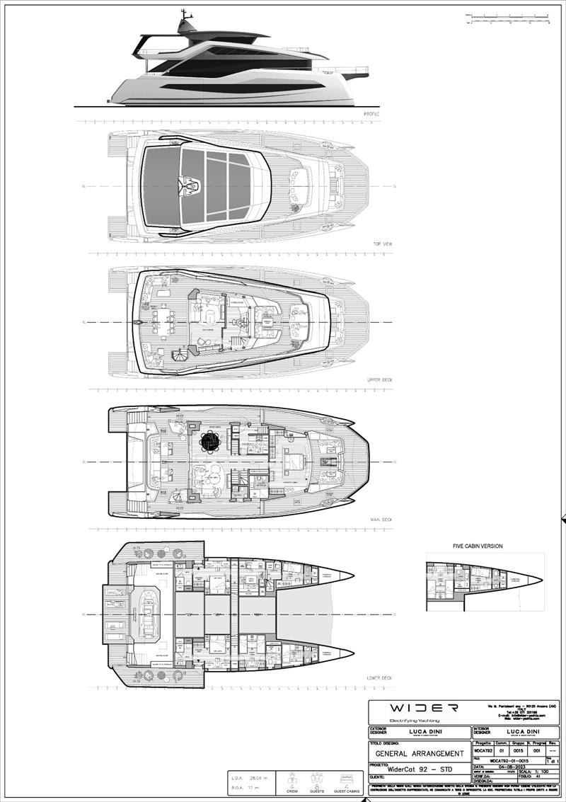 Vision turns view: the first unit of the WiderCat 92 hits the water ...